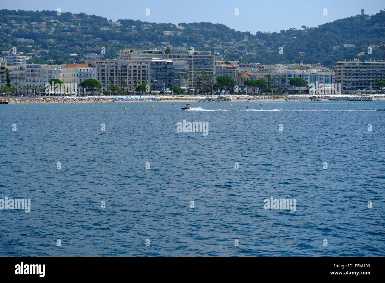 the city of cannes in the blue coast: the sea, the coast, the luxury ...