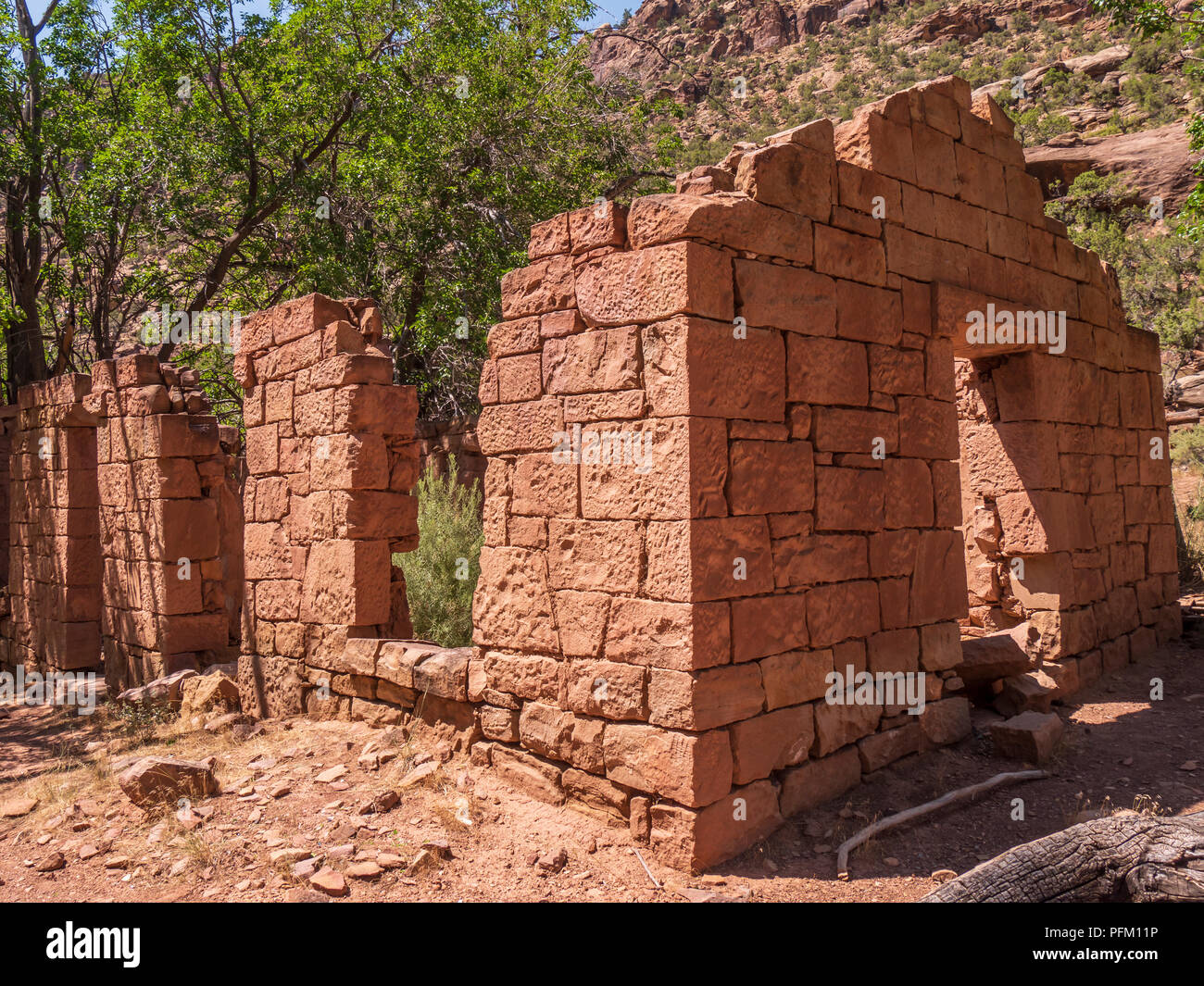 Rock Creek Ranch, Desolation Canyon north of Green River, Utah Stock ...