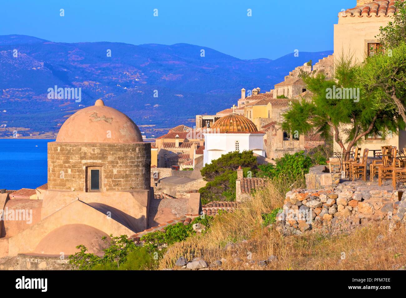 Monemvasia, Laconia, The Peloponnese, Greece, Southern Europe Stock ... Monemvasia, Laconia, The Peloponnese, Greece, Southern Europe Stock ...