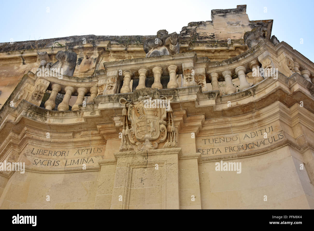 Italy, Lecce, Duomo square, in Baroque style, bell tower, view and ...