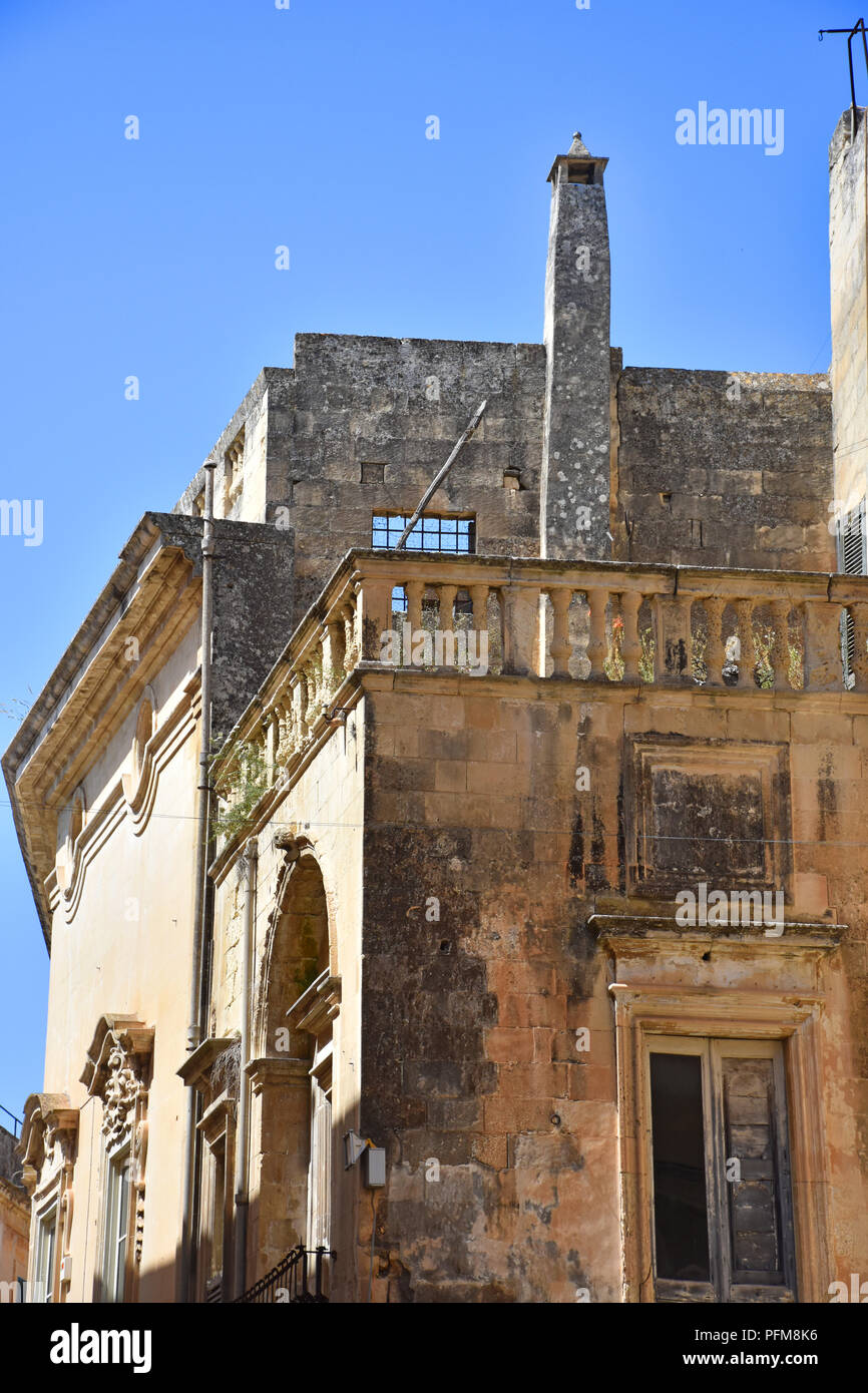 Italy, Lecce, Duomo square, in Baroque style, bell tower, view and ...