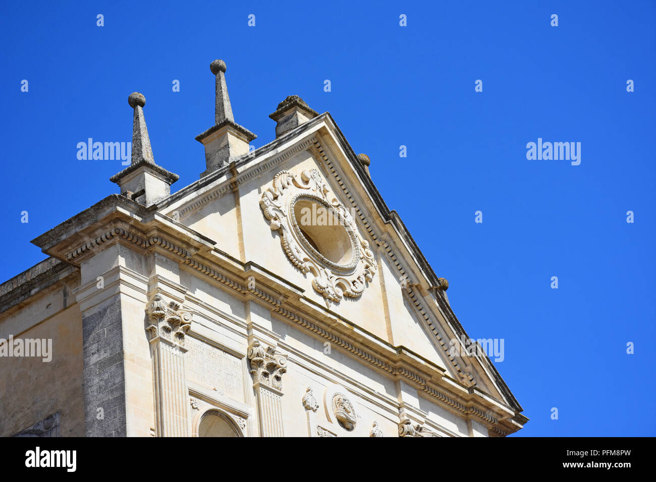 Italy, Lecce, Duomo square, in Baroque style, bell tower, view and ...