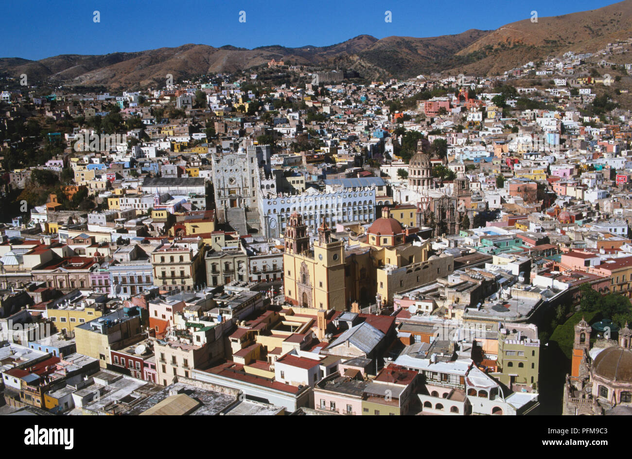 Mexico, Guanajuato, Pipila monument, aerial view Stock Photo - Alamy
