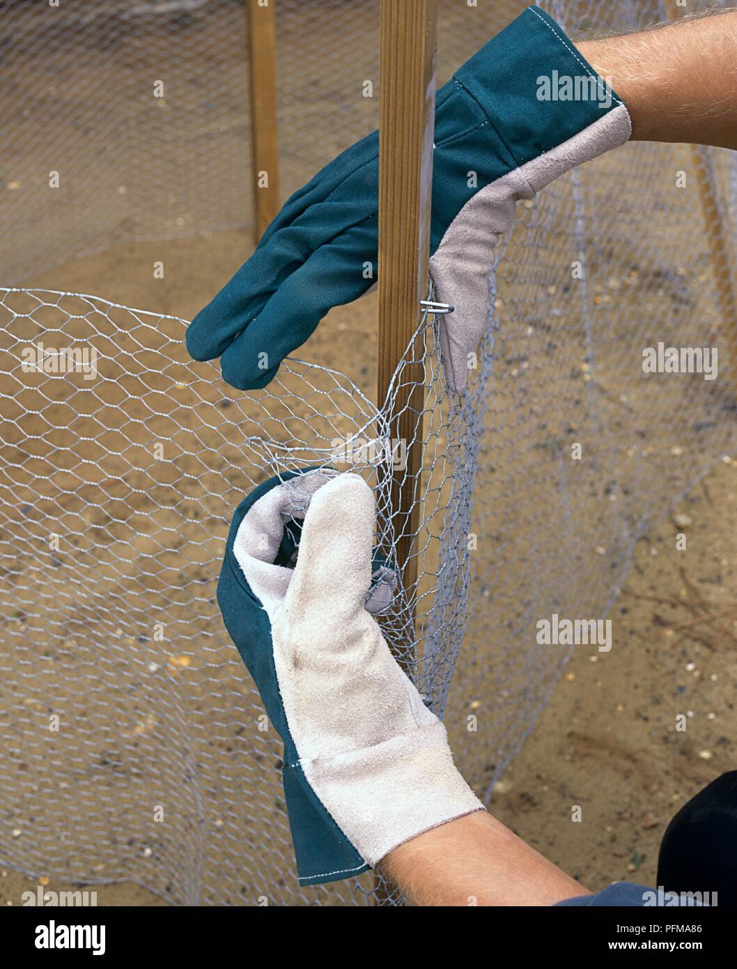 Wire mesh gloves hi-res stock photography and images - Alamy