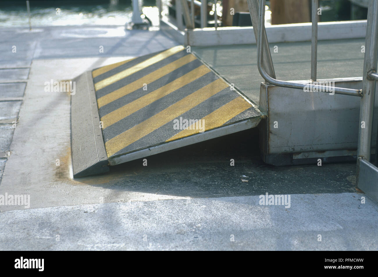 Wheelchair ramp, close-up Stock Photo - Alamy