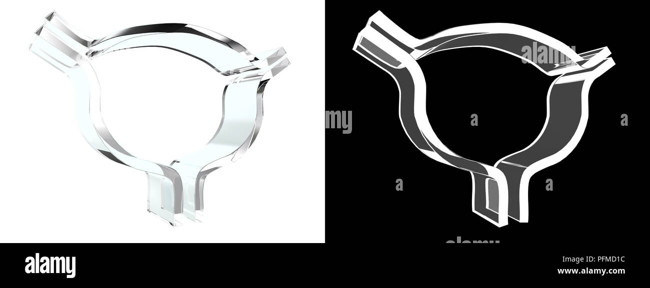 A 3d illustration of glass bladder symbol Stock Photo - Alamy