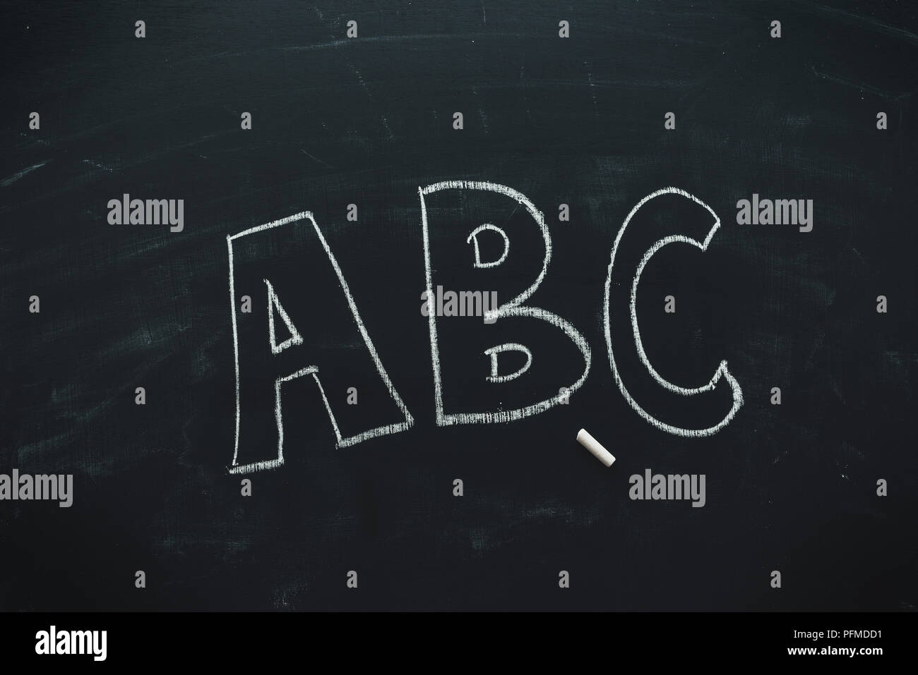 Abc on blackboard hi-res stock photography and images - Alamy