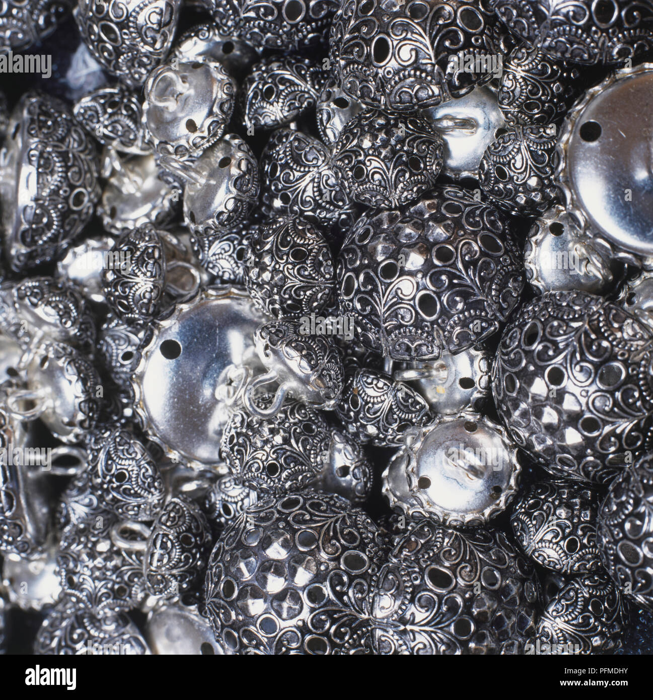 Silver buttons hi-res stock photography and images - Alamy