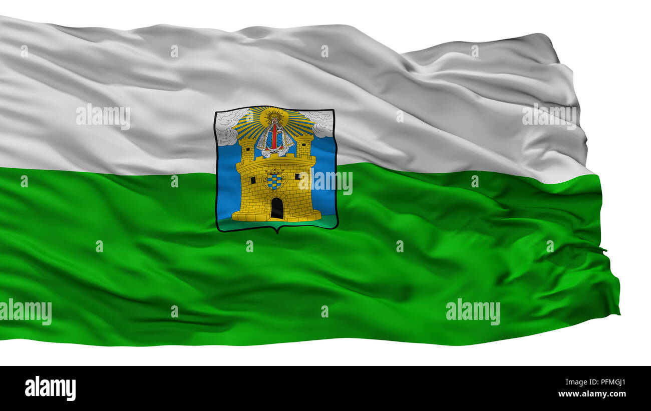 Medellin City Flag, Colombia, Isolated On White Background Stock Photo ...