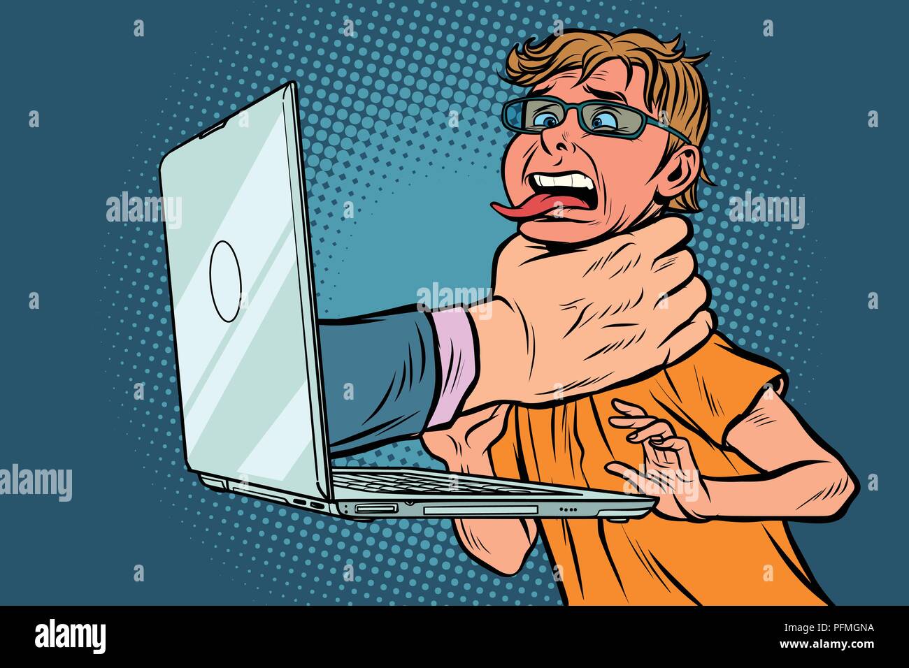 Computer User Illustration