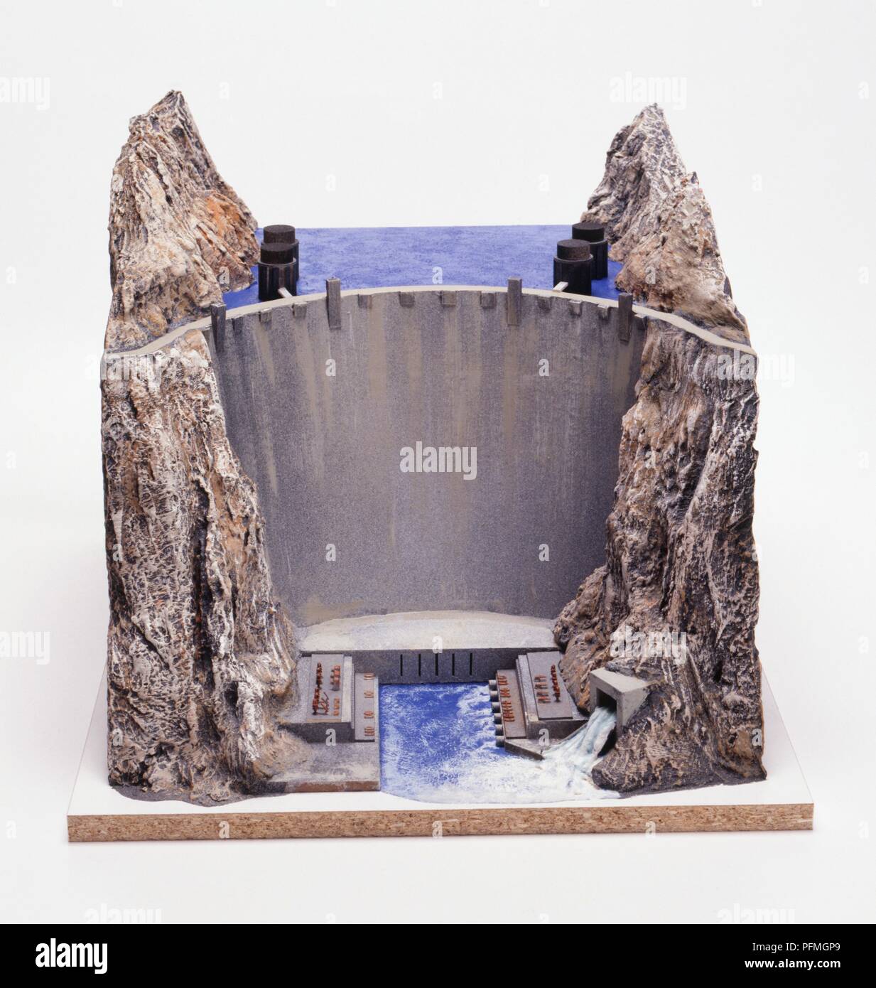 Model of a dam Stock Photo - Alamy