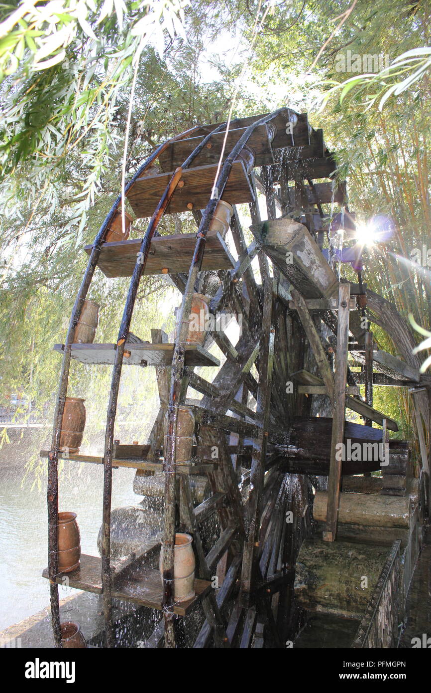 Medieval waterwheel Tomar - Portugal Stock Photo - Alamy