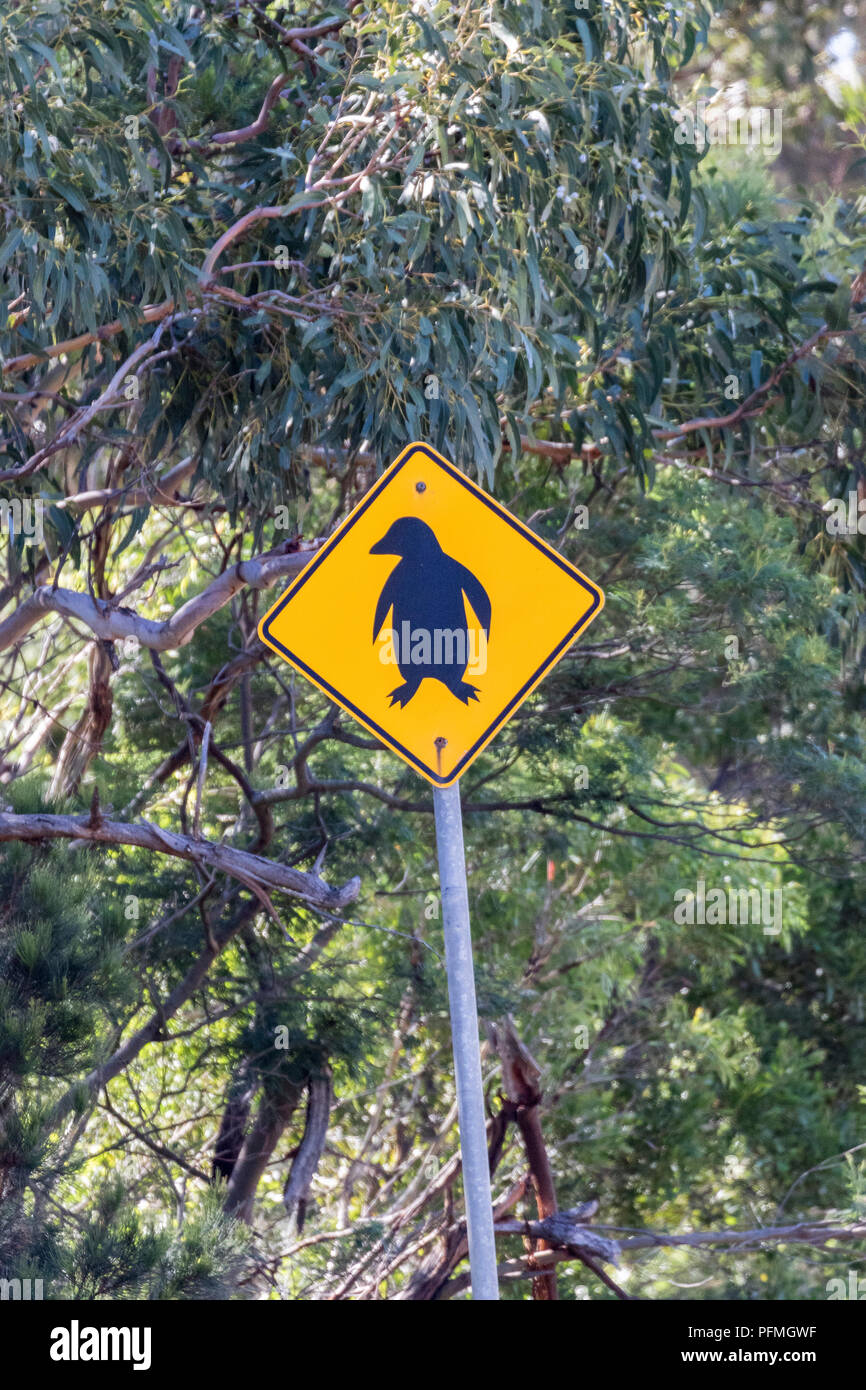 Penguins warning sign hi-res stock photography and images - Alamy