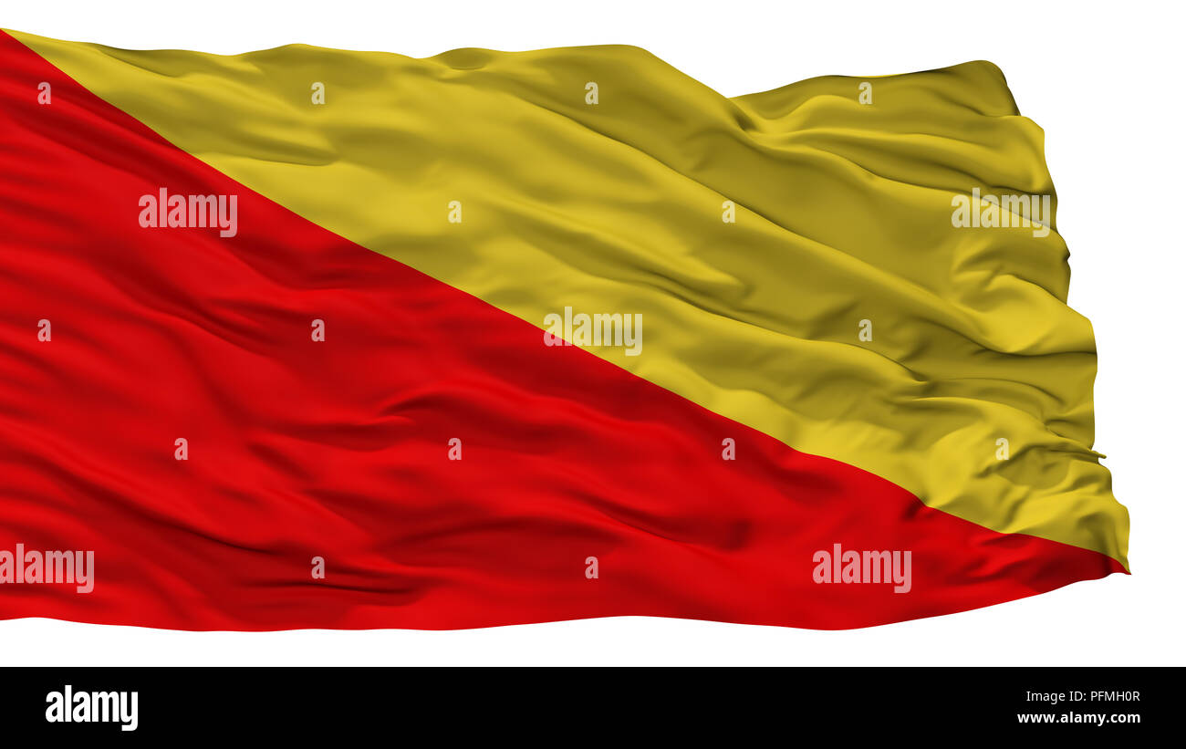 Palermo City Flag, Italy, Isolated On White Background Stock Photo - Alamy