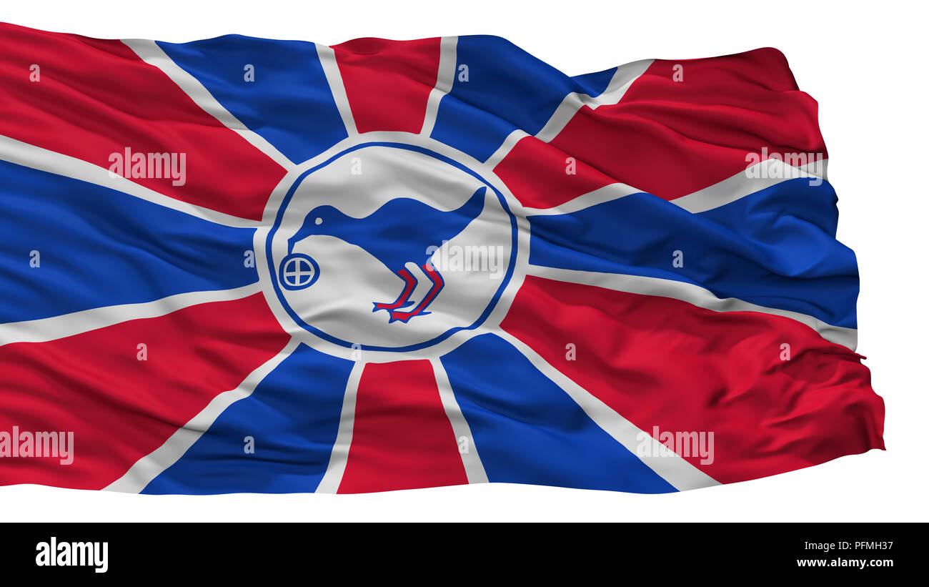 Melekeok City Flag, Palau, Isolated On White Background Stock Photo - Alamy