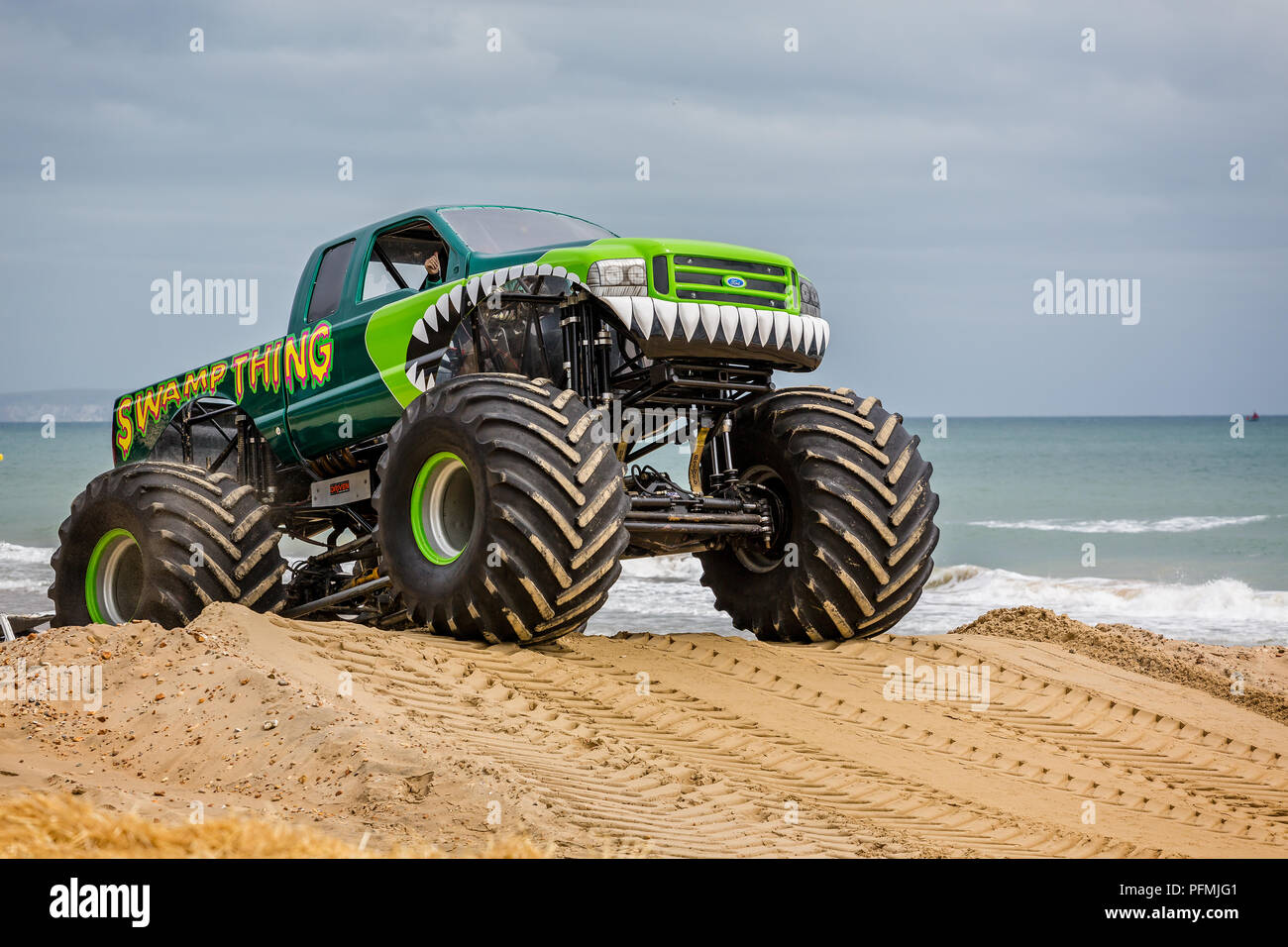 Monster truck at the beach taken at Bournemouth, Dorset, UK on 31 May ...