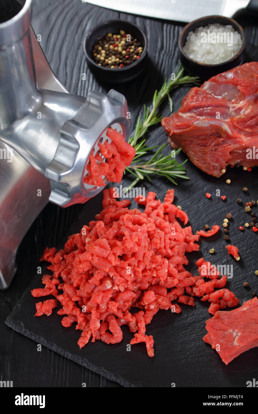 Ground beef grinder hi-res stock photography and images - Alamy