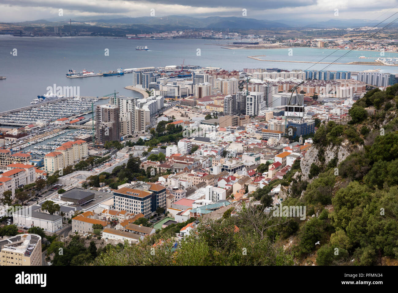 Harbor, Gibraltar, United Kingdom Stock Photo - Alamy