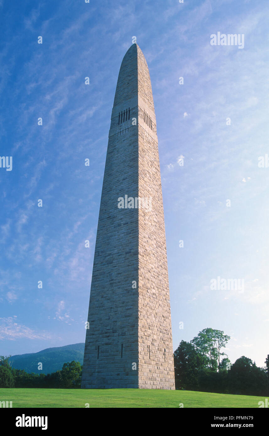 Vermont, Bennington Battle Monument, stone obelisk built in 1891 Stock ...