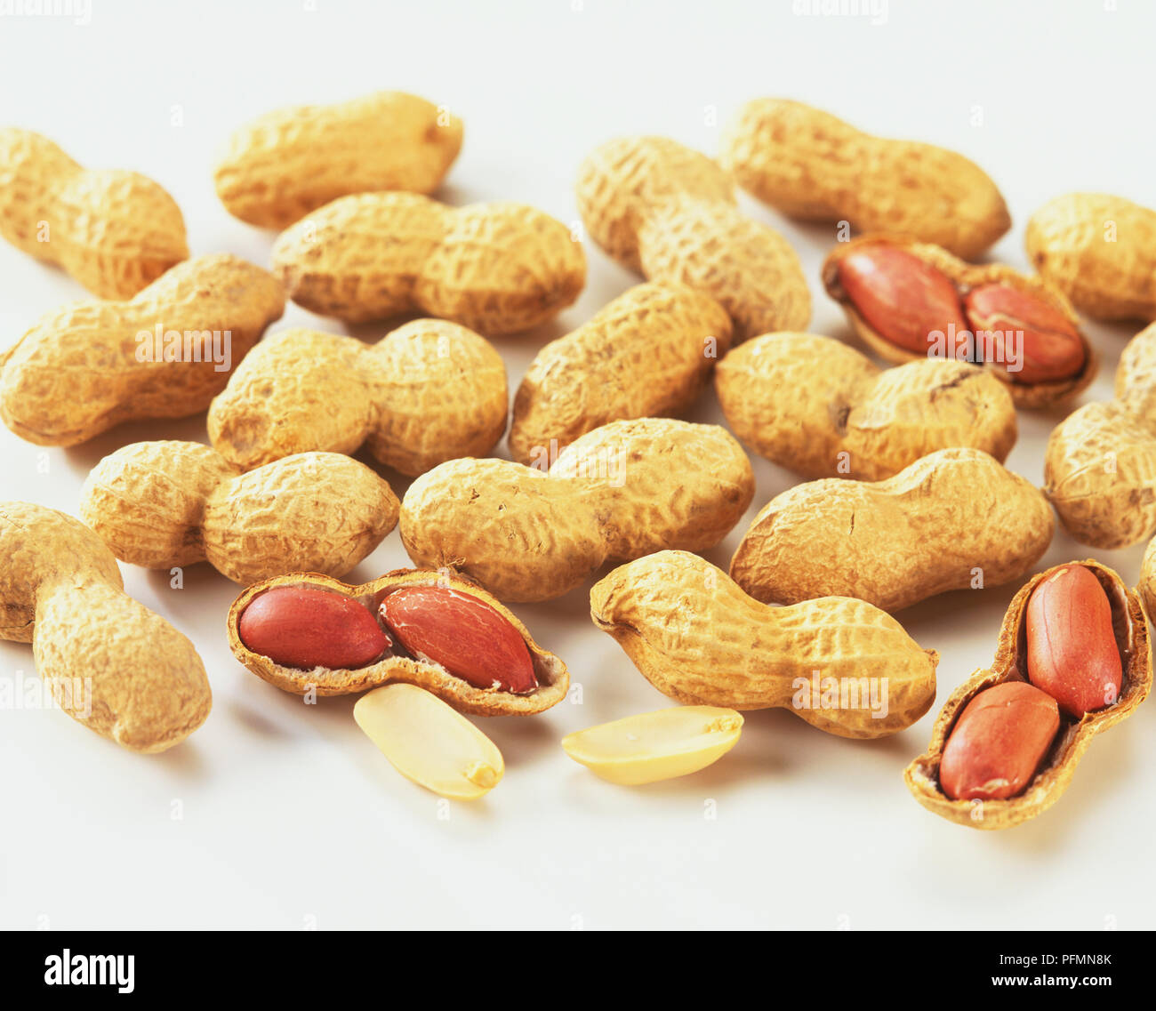 Peanuts, shells, seed coats and seeds Stock Photo - Alamy