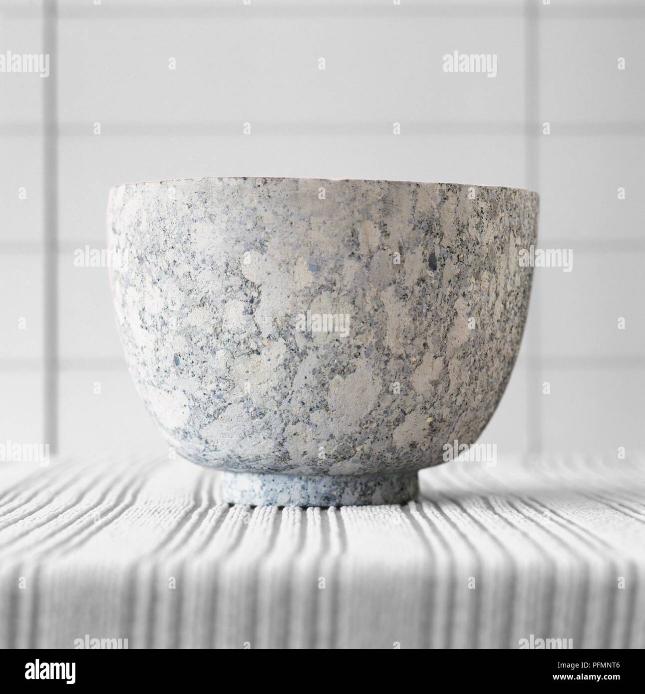 A craftsman-made stone pot Stock Photo - Alamy