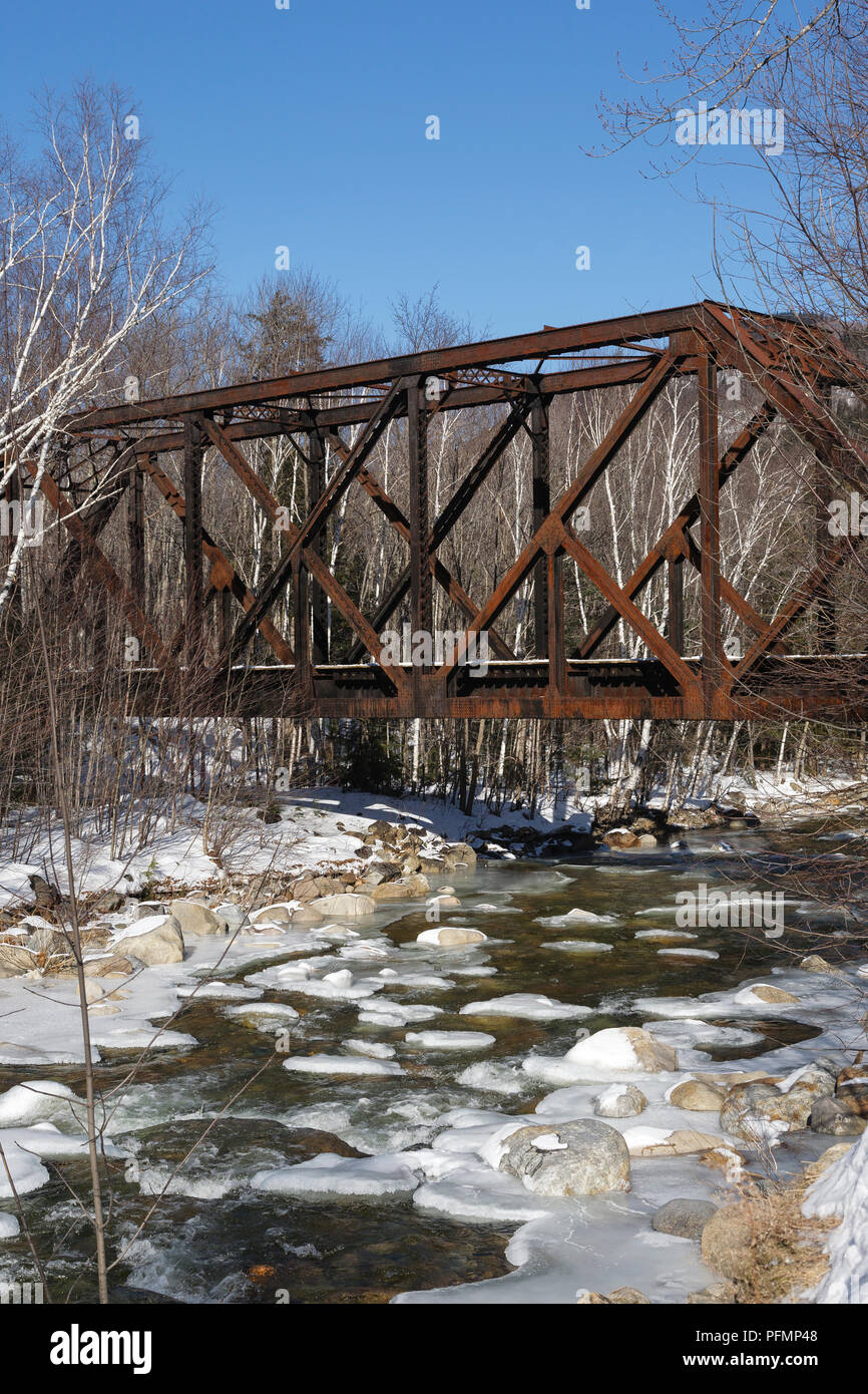 Crawford Notch State Park - Forth Iron Bridge along the Maine Central ...