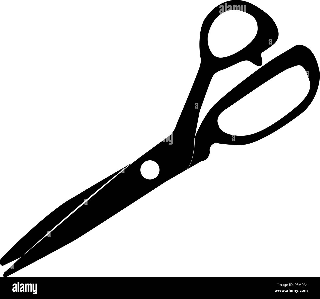 Sewing scissors isolated icon design hi-res stock photography and ...
