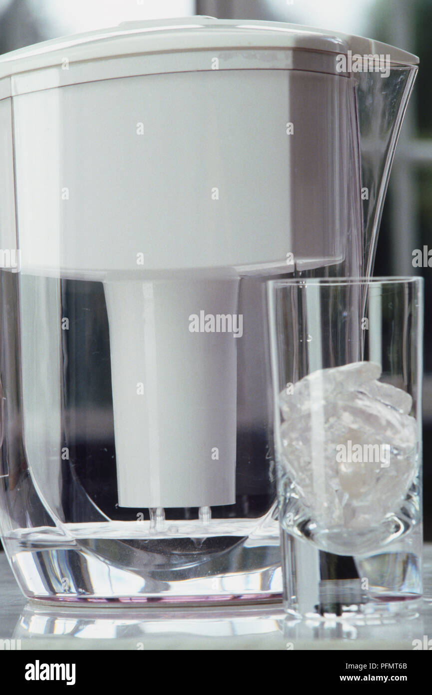 Water filter and glass Stock Photo - Alamy