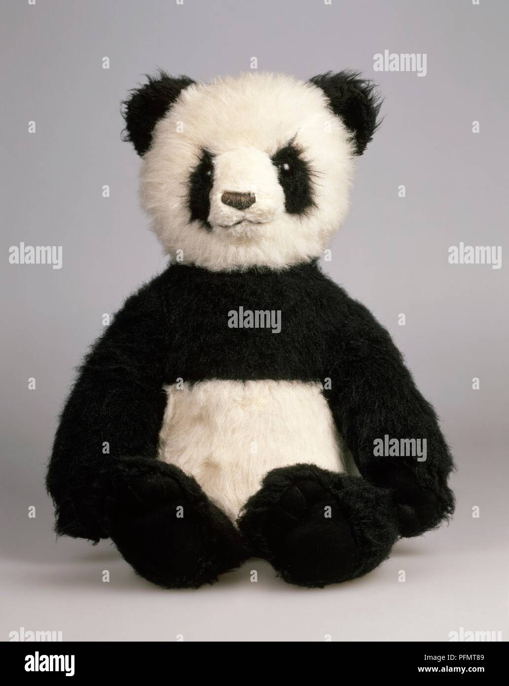 Seated panda teddy bear, front view Stock Photo - Alamy