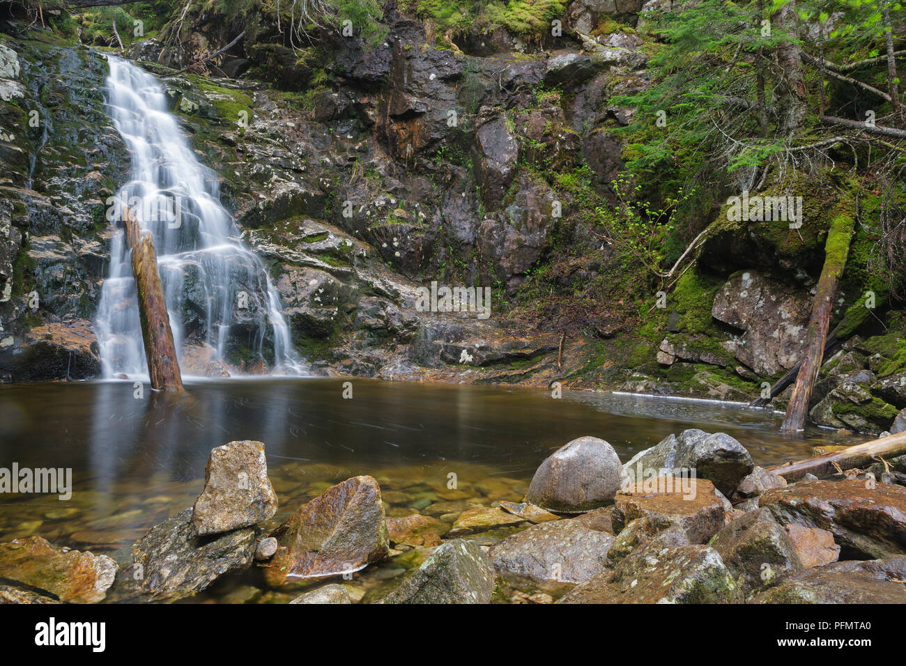 Cascade on Silver Cascade Brook on the side of the Webster-Jackson ...