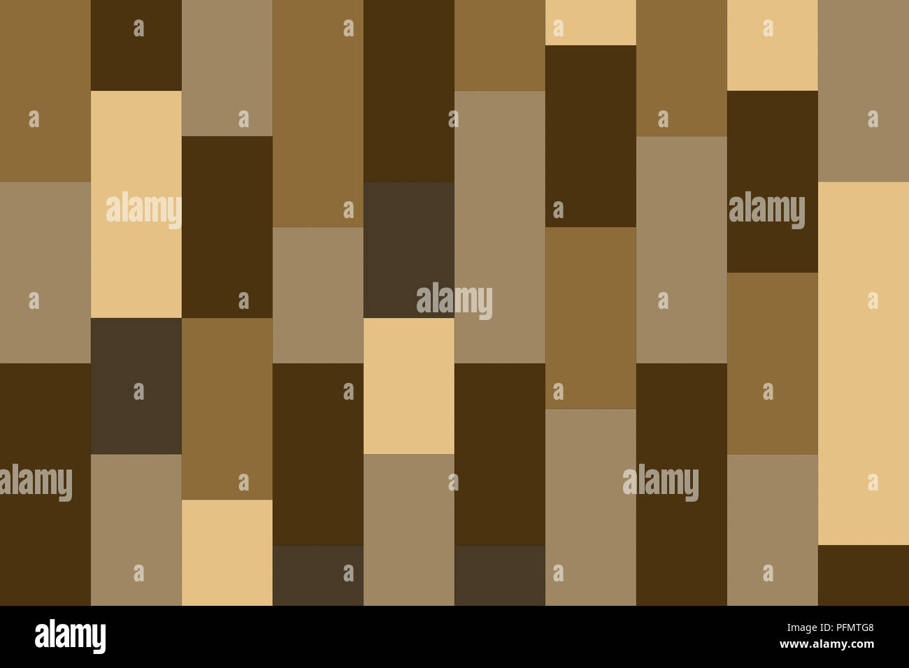 Abstract block bars illustration shades of brown Stock Photo - Alamy