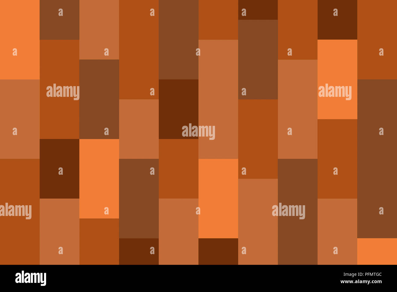 Abstract block bars illustration shades of orange Stock Photo - Alamy