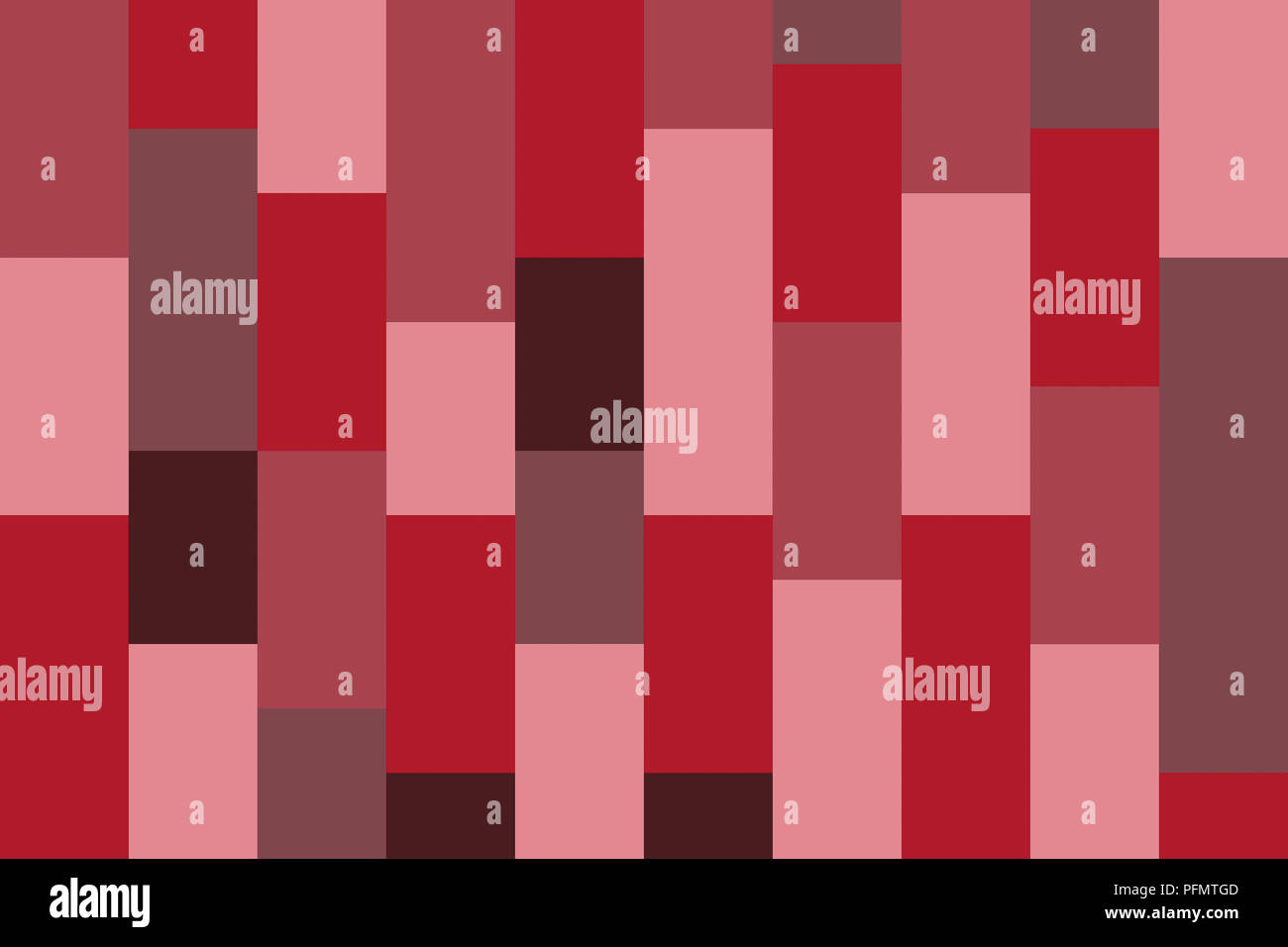 Abstract block bars illustration shades of red Stock Photo - Alamy