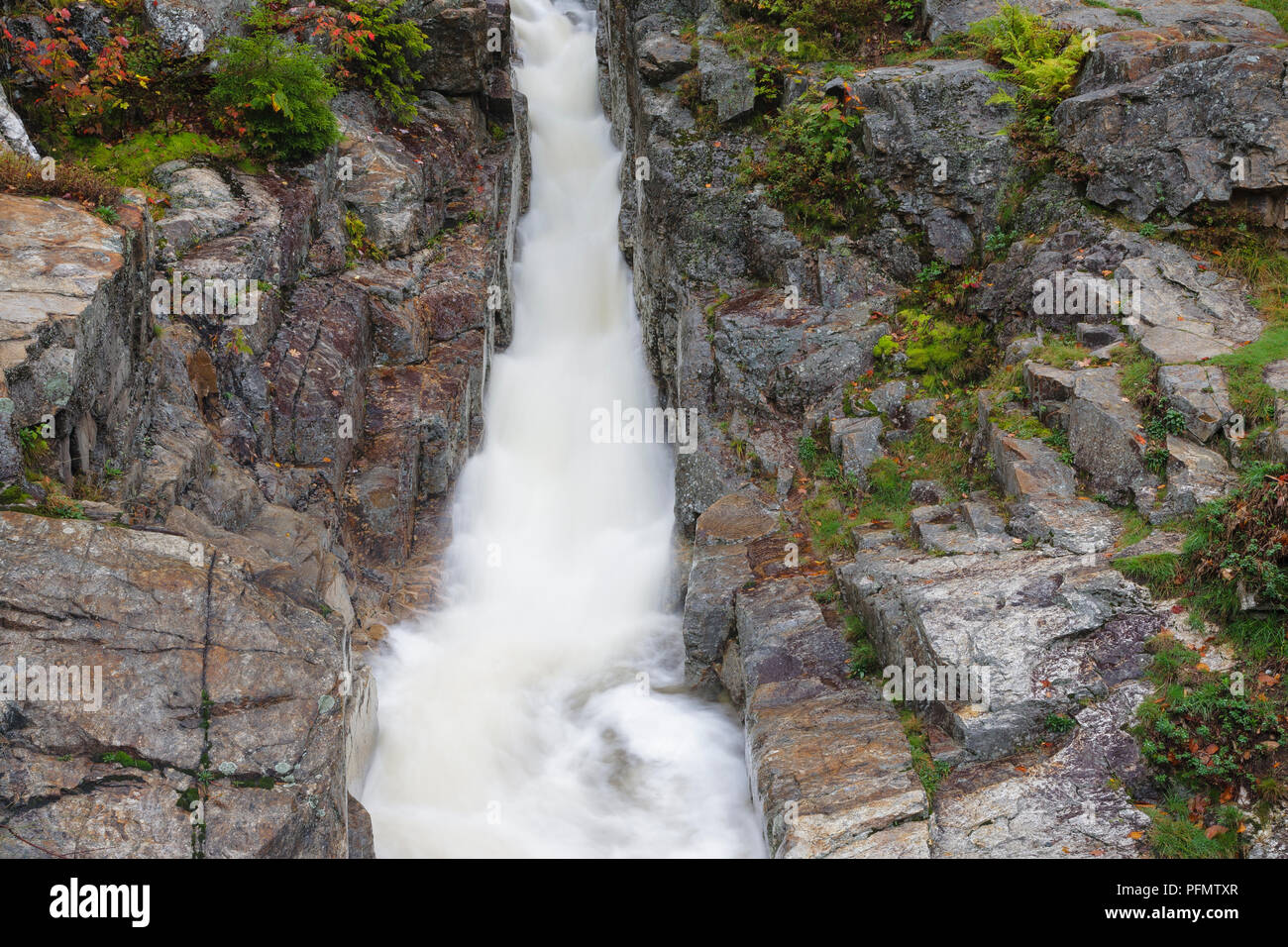 Silver Cascade in Hart’s Location, New Hampshire. This waterfall is ...