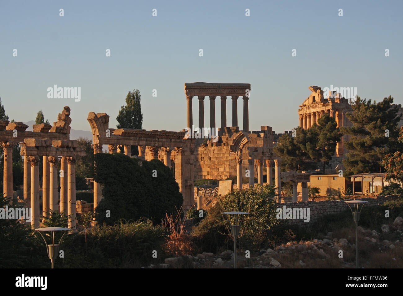 Roman ruins in Baalbek, Lebanon Stock Photo - Alamy