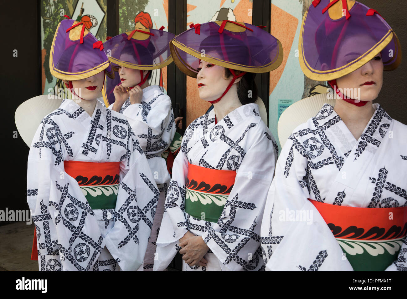 Nisei Week Grand Parade, Japan Town, Los Angeles, California, USA Stock ...