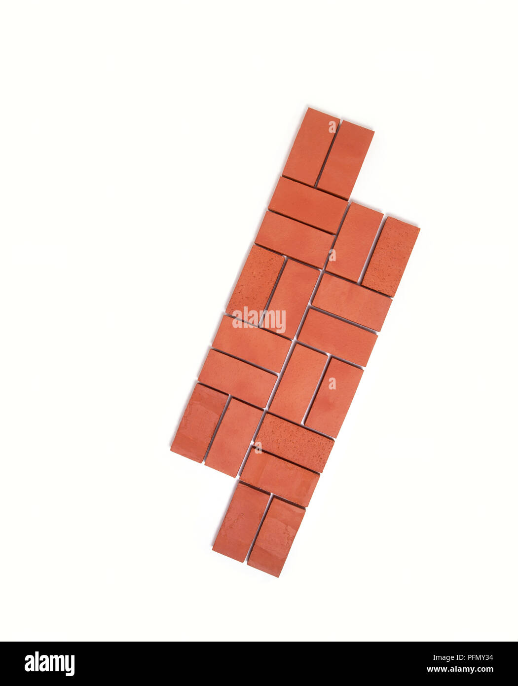Red paving stones Cut Out Stock Images & Pictures - Alamy