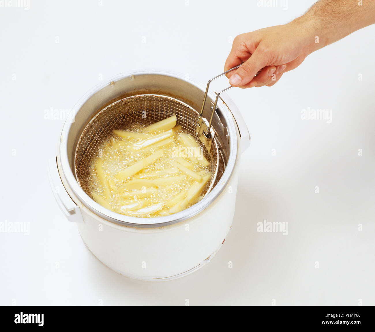 Frying chips chip pan hi-res stock photography and images - Alamy