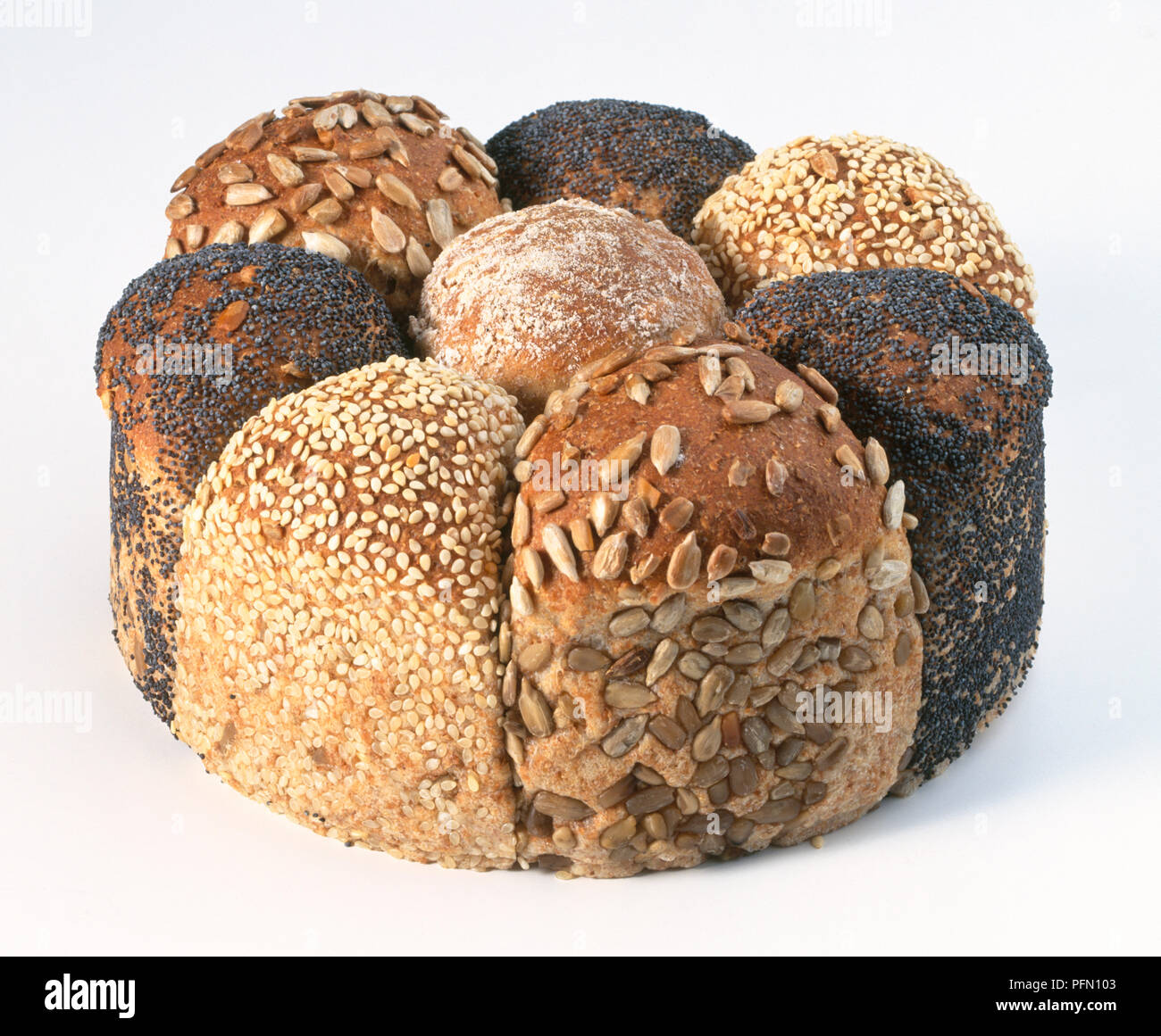Seeded crown loaf Stock Photo - Alamy