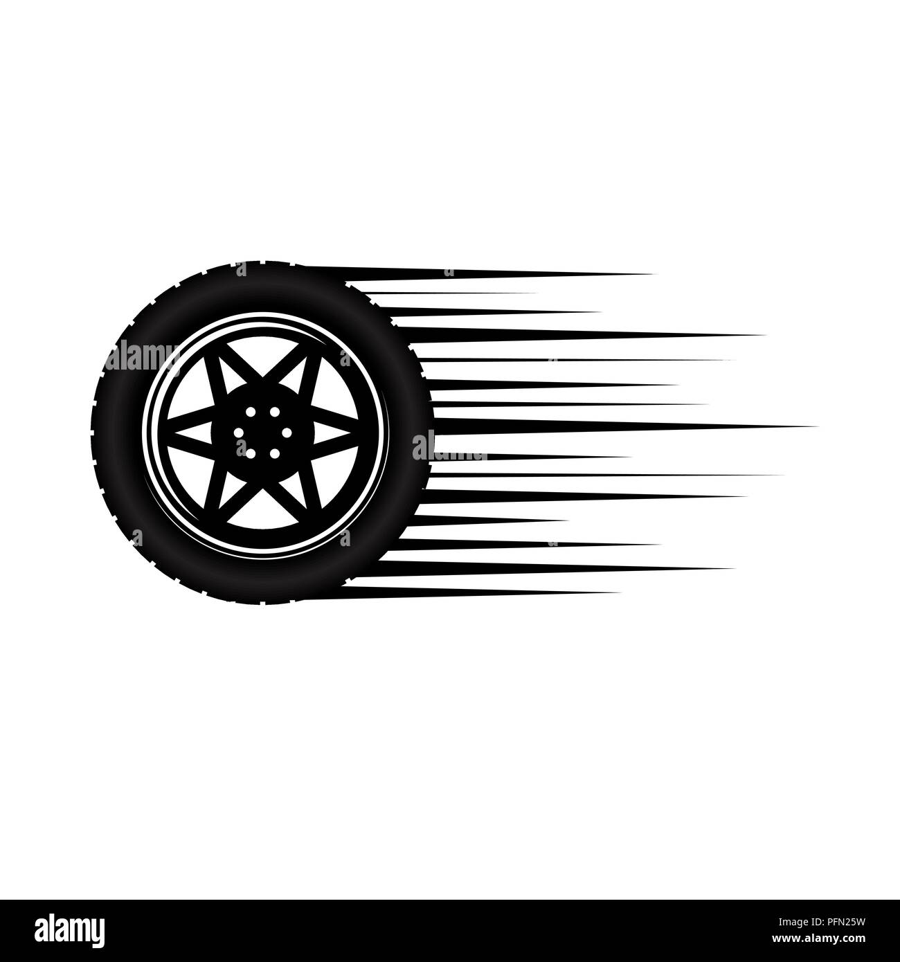 Wheels on black background Stock Vector Images - Alamy