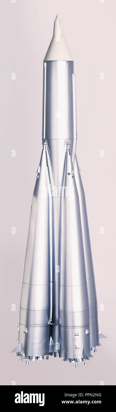 Model of a Soviet A1 space rocket Stock Photo - Alamy