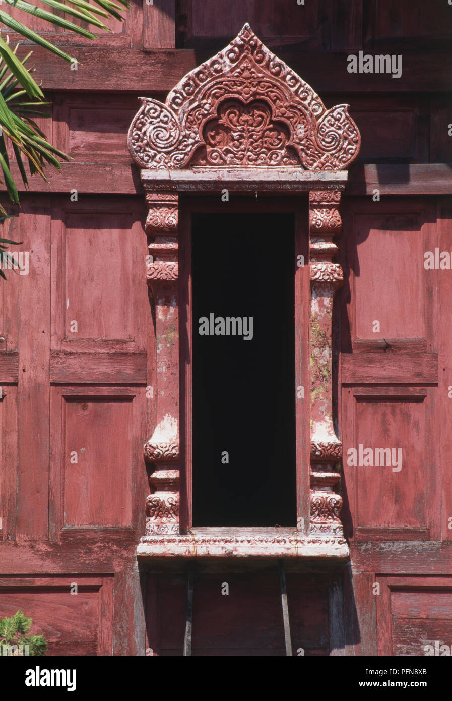 Thailand, Prince of Lampang's Palace, window pediment Stock Photo - Alamy