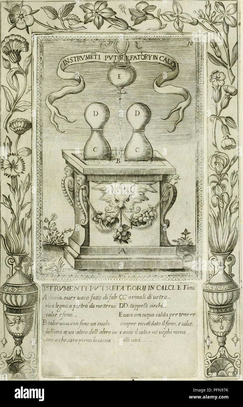 . Dell'elixir vitæ. Elixir of life; Distillation; Alchemy; Medicinal ...