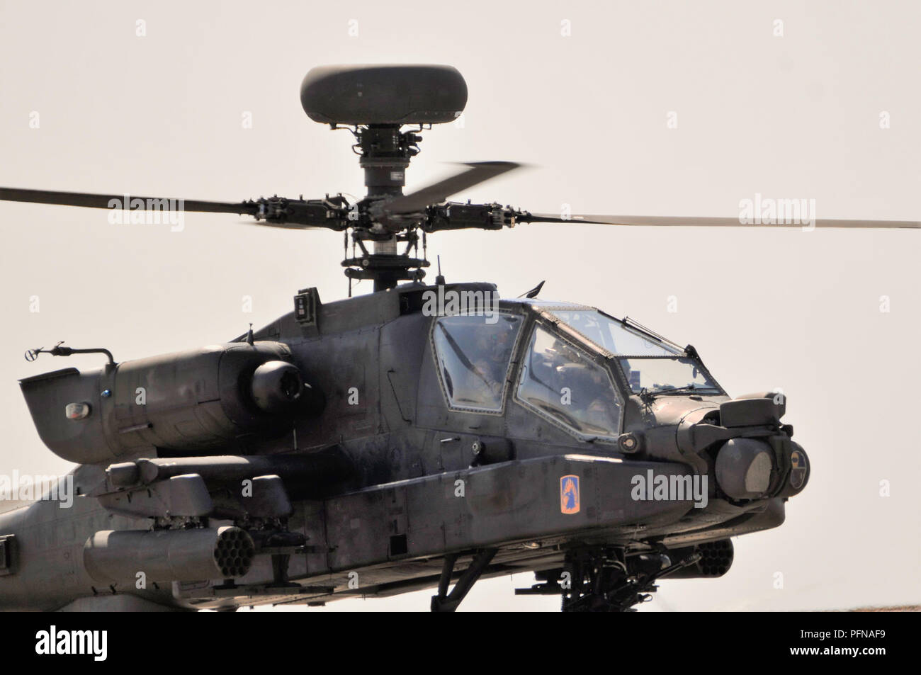 A U.S. Army Apache helicopter with D Company, 1st Battalion, 3rd ...