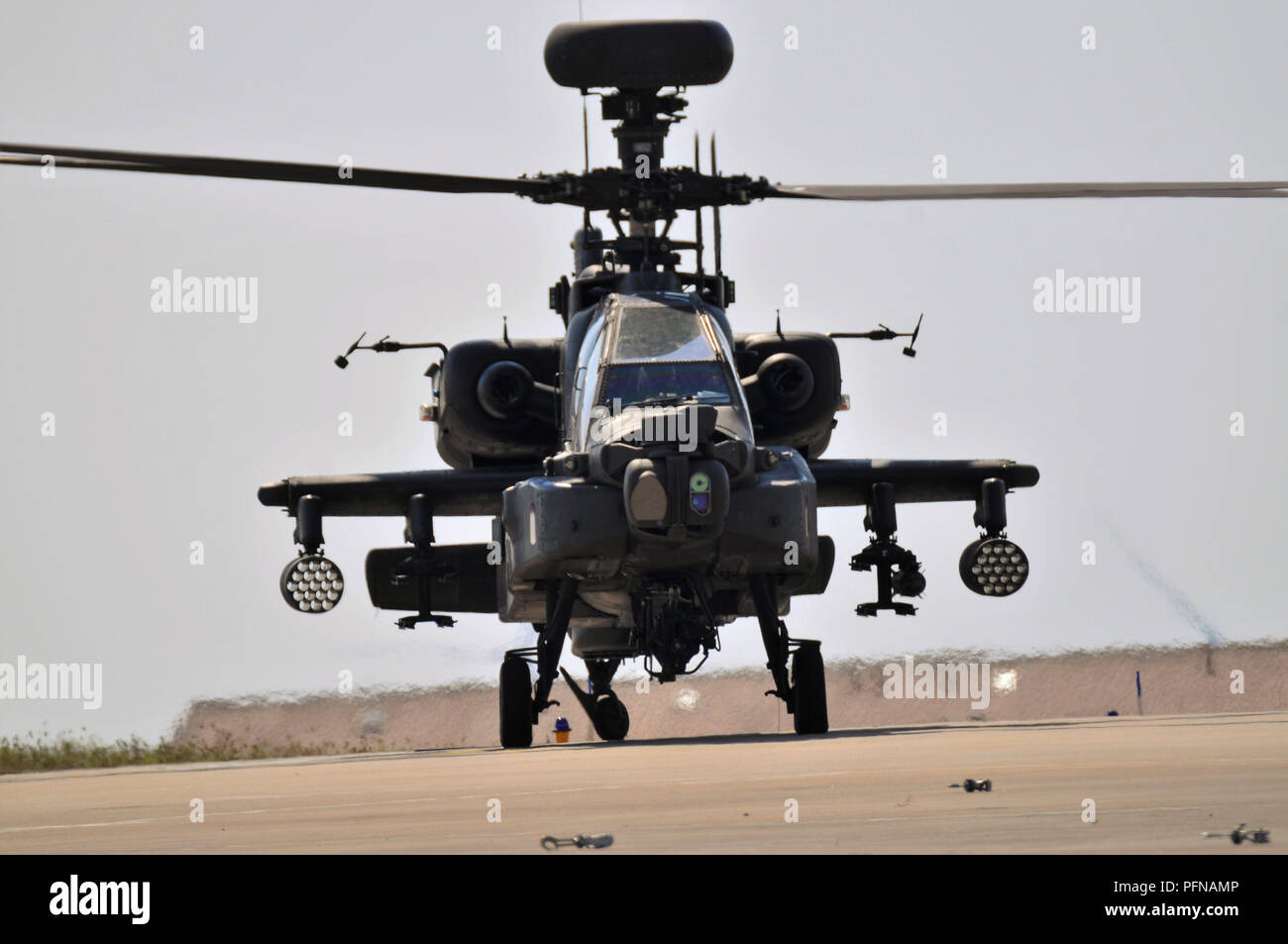 A U.S. Army Apache helicopter with D Company, 1st Battalion, 3rd ...