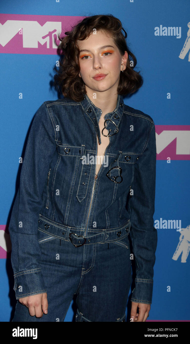 New York City, New York, USA. 20th Aug, 2018. Singer MIKAELA STRAUS ...