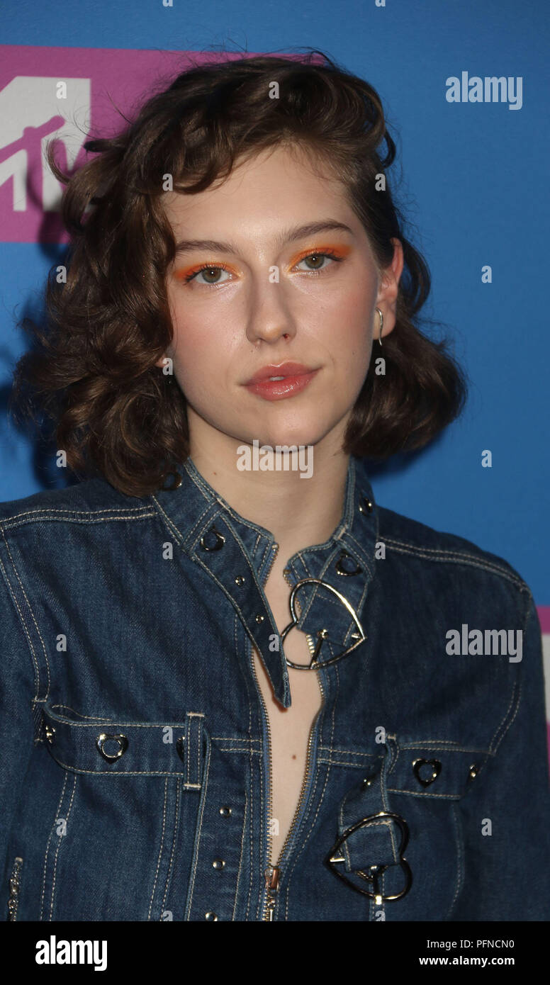 New York City, New York, USA. 20th Aug, 2018. Singer MIKAELA STRAUS ...