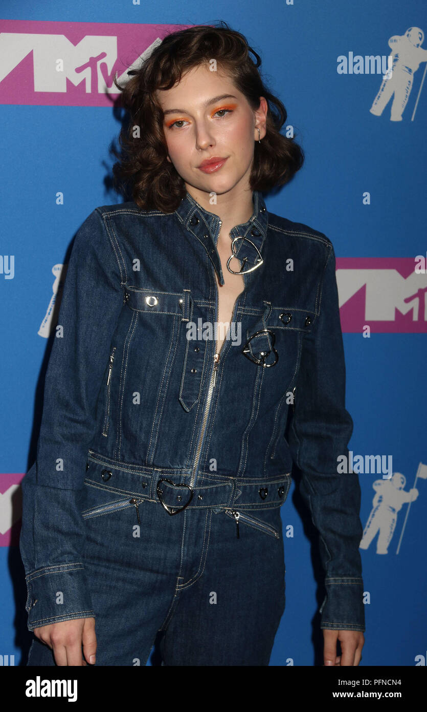 New York City, New York, USA. 20th Aug, 2018. Singer MIKAELA STRAUS ...