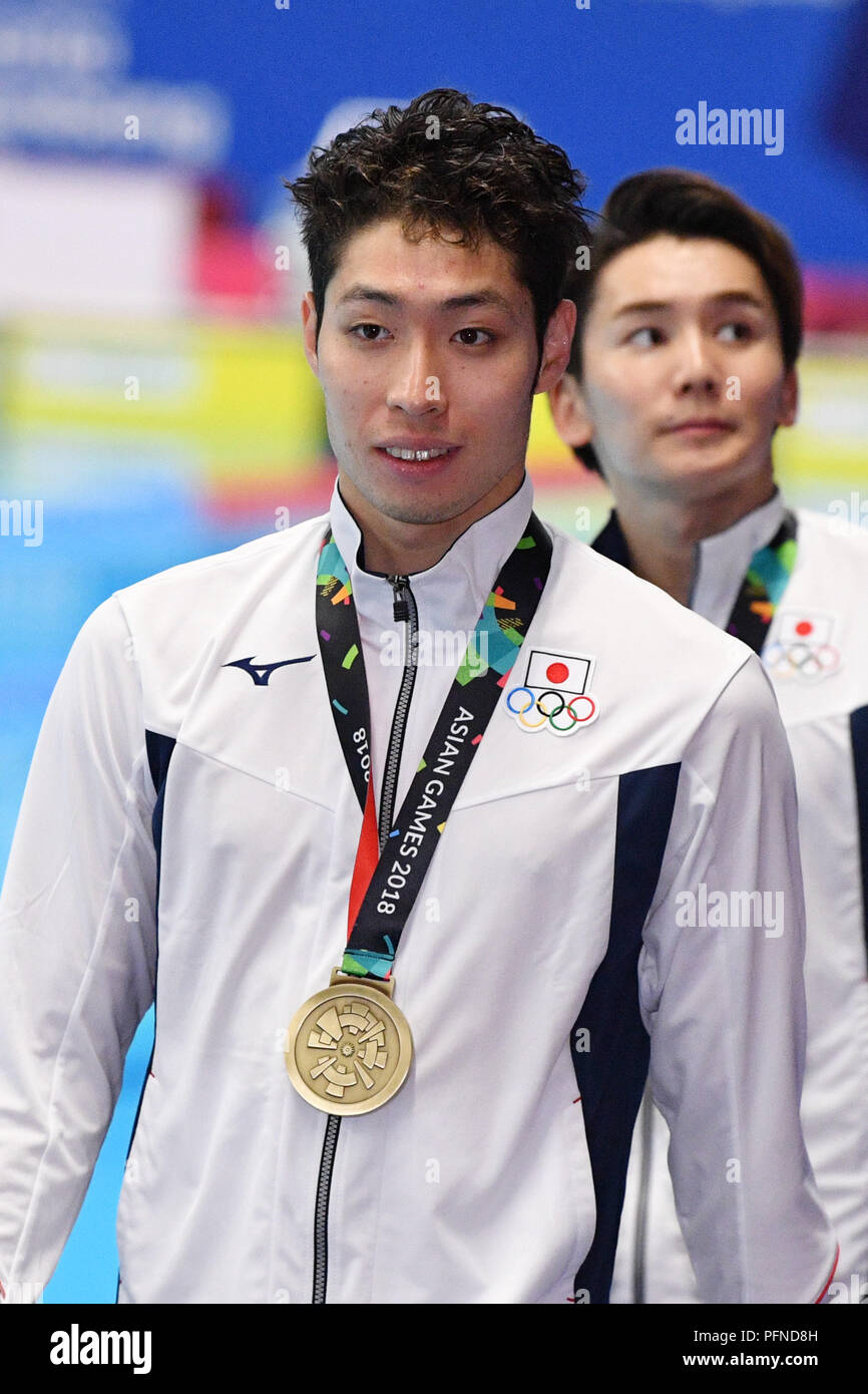 Jakarta, Indonesia. Credit: MATSUO. 21st Aug, 2018. (L-R) Kosuke Hagino, Naito Ehara (JPN ...