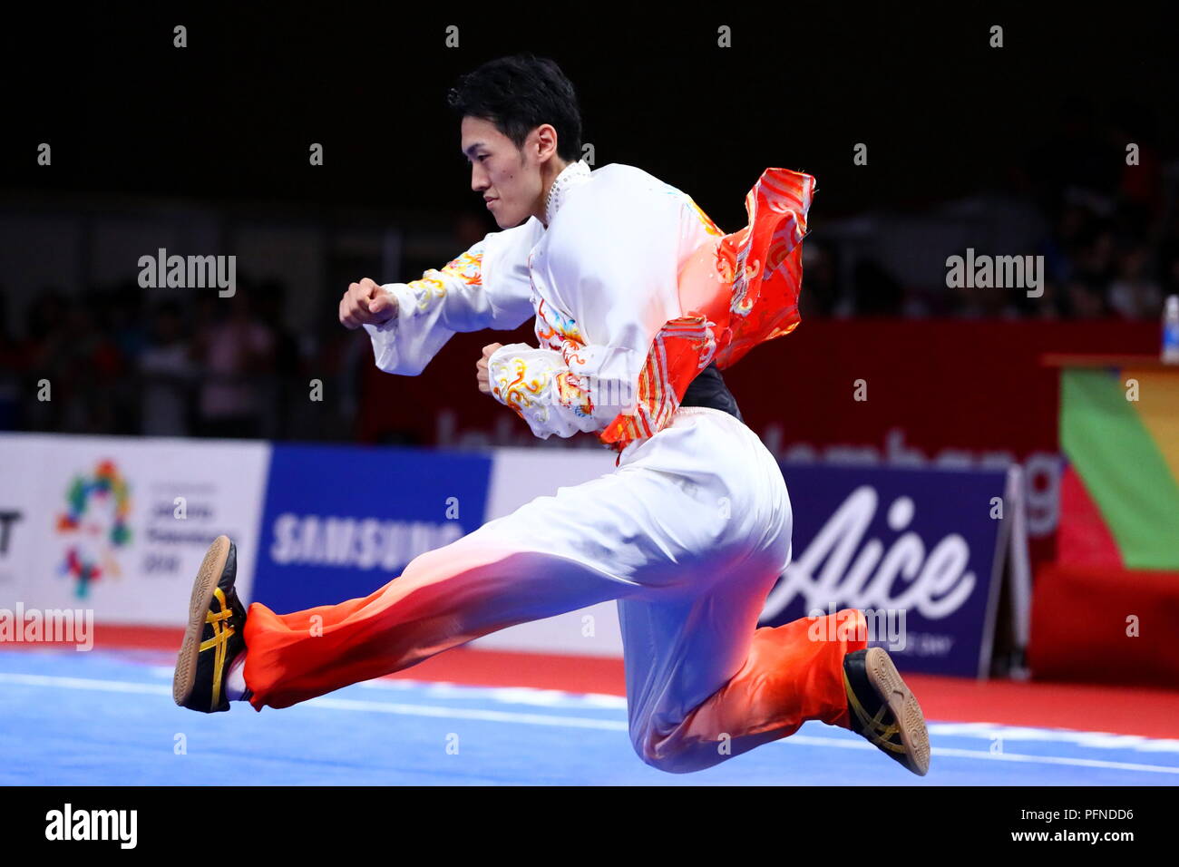 Jakarta, Indonesia. 21st Aug, 2018. Tomohiro Araya (JPN) Wushu : Men's Taijiquan at JIExpo ...